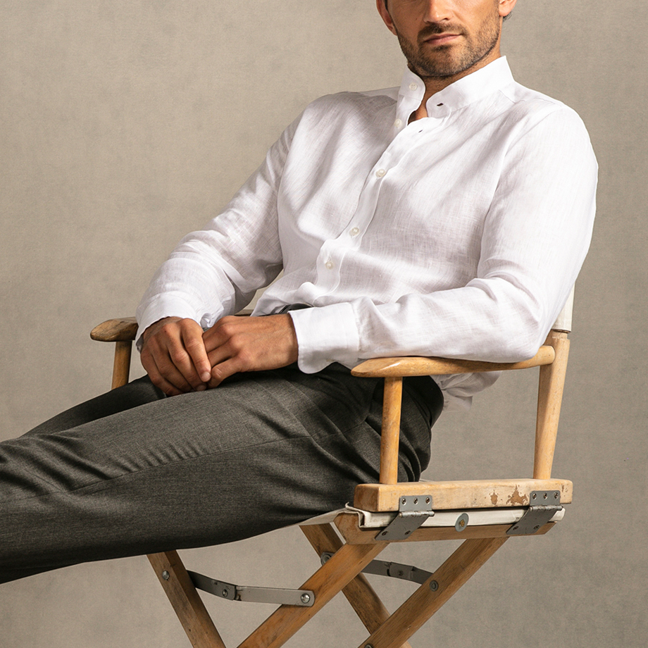 Camisa Blanca Lino Hombre | atelier-yuwa.ciao.jp