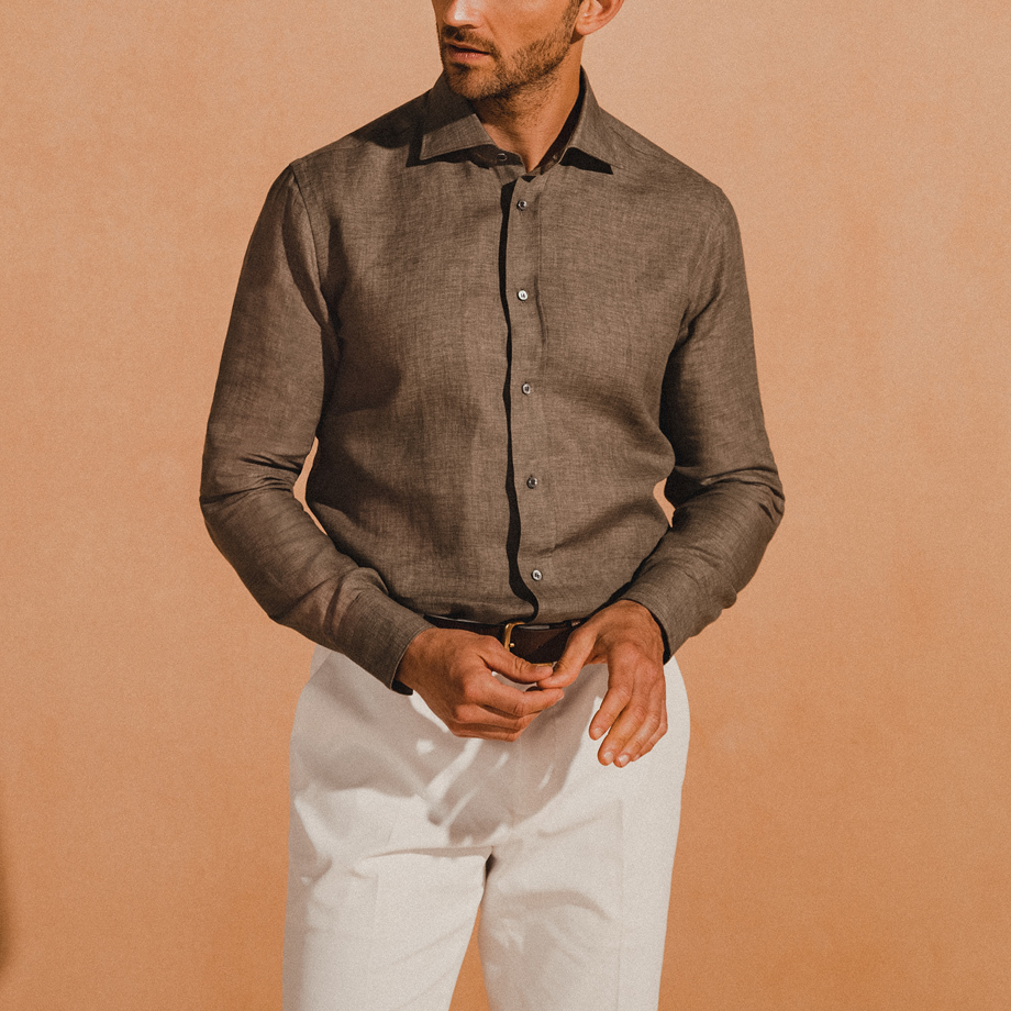 Camicia di lino da uomo su misura – Apposta